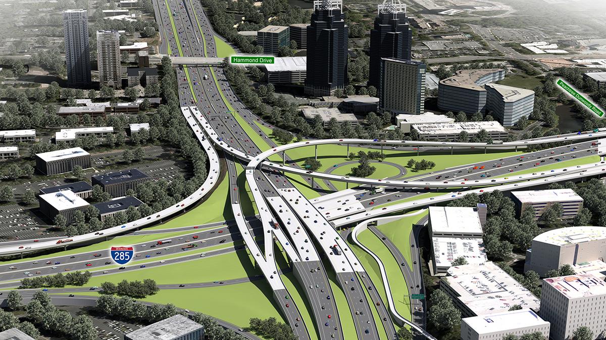 I 285 Georgia 400 Transformation Moves Forward With Smaller Price Tag