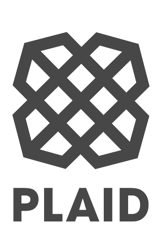 Plaid Logo Black Vertical