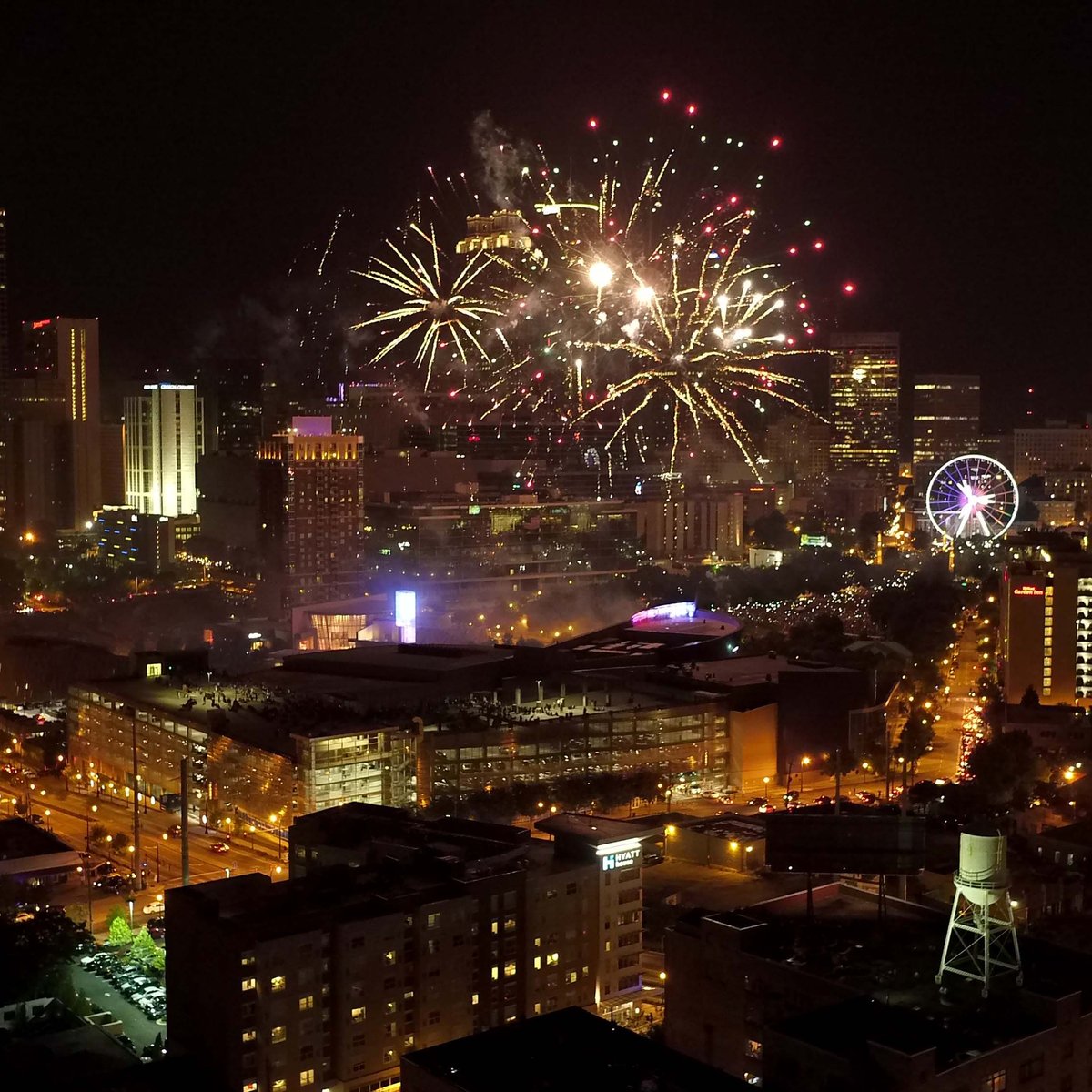 Fireworks Downtown Atlanta