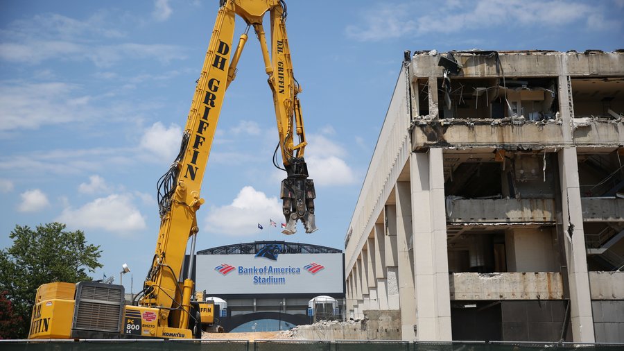 Demolition begins on Charlotte Observer building to make way for ...