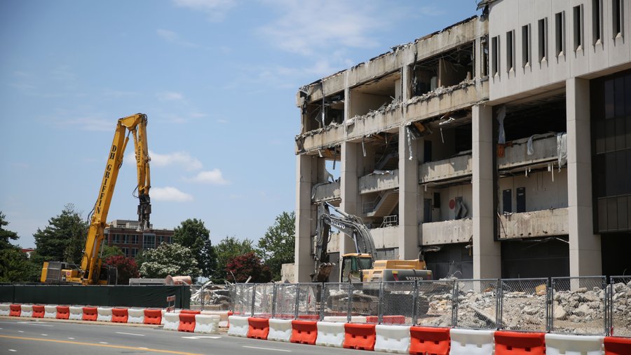 Demolition begins on Charlotte Observer building to make way for ...
