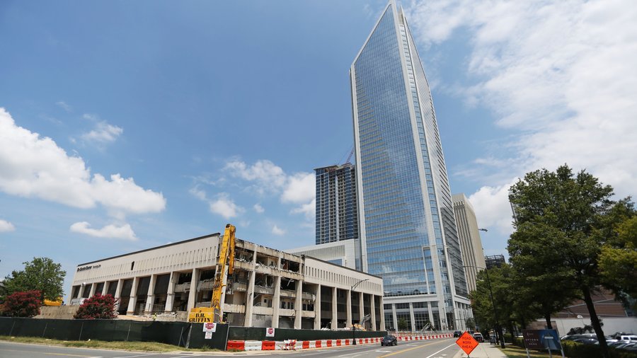 Demolition begins on Charlotte Observer building to make way for ...