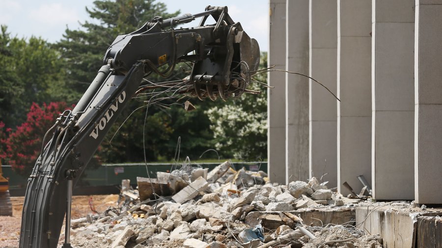Demolition begins on Charlotte Observer building to make way for ...