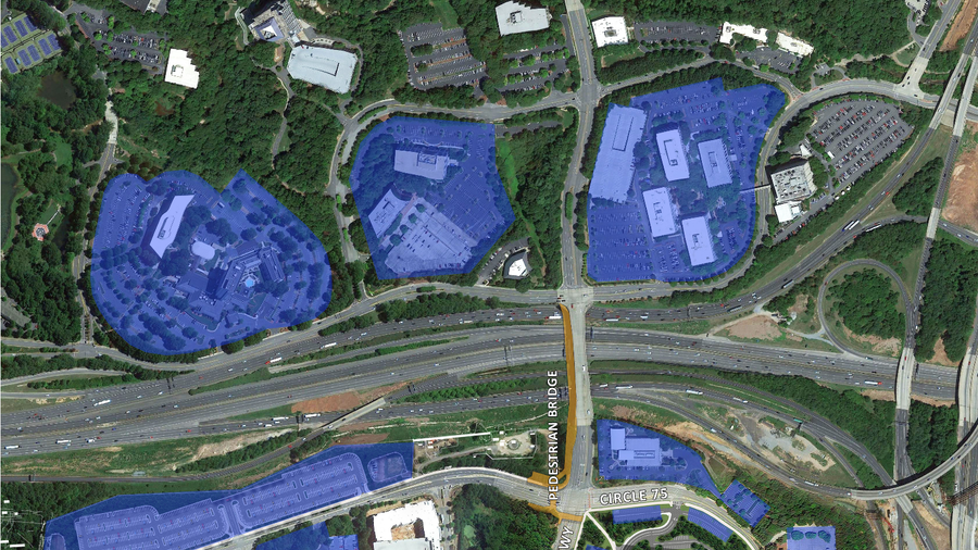 Braves Parking Map (Aerial)