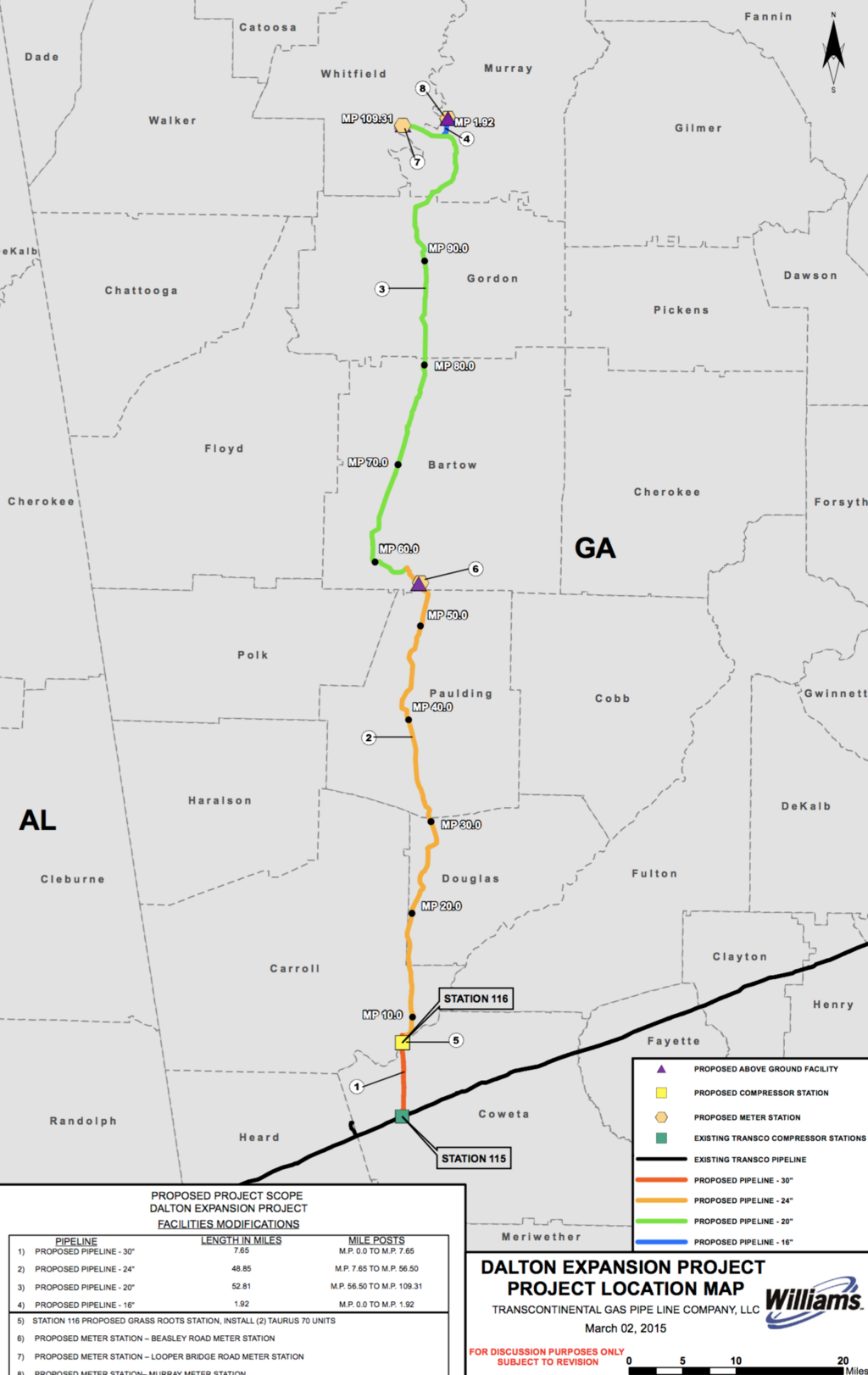 Transco asks court to condemn land for new Georgia natural gas pipeline ...
