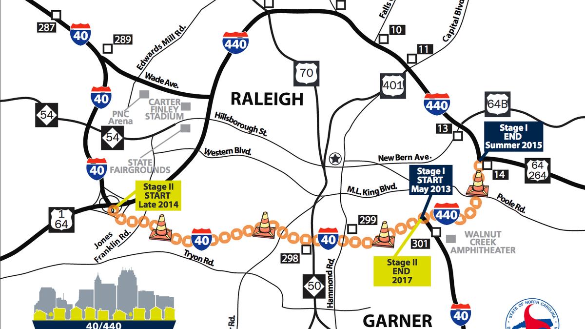 4 massive NCDOT projects expected to snarl traffic into 2017 - Triangle ...