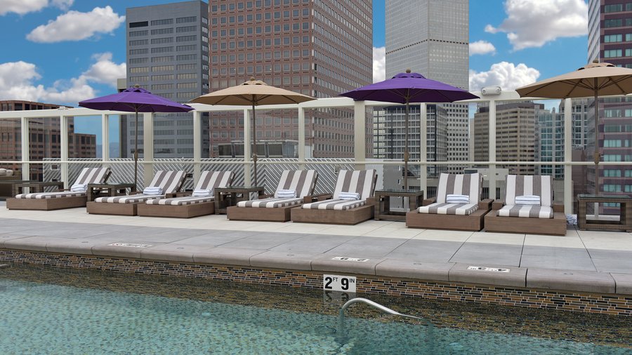 Warwick Denver upgrades rooftop pool, adds bar - Denver Business Journal