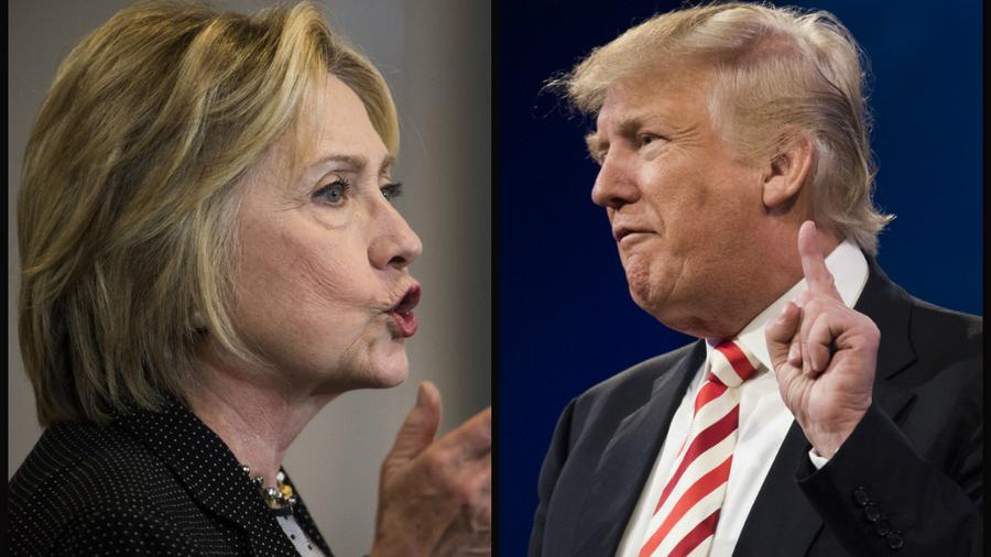 Clinton and Trump