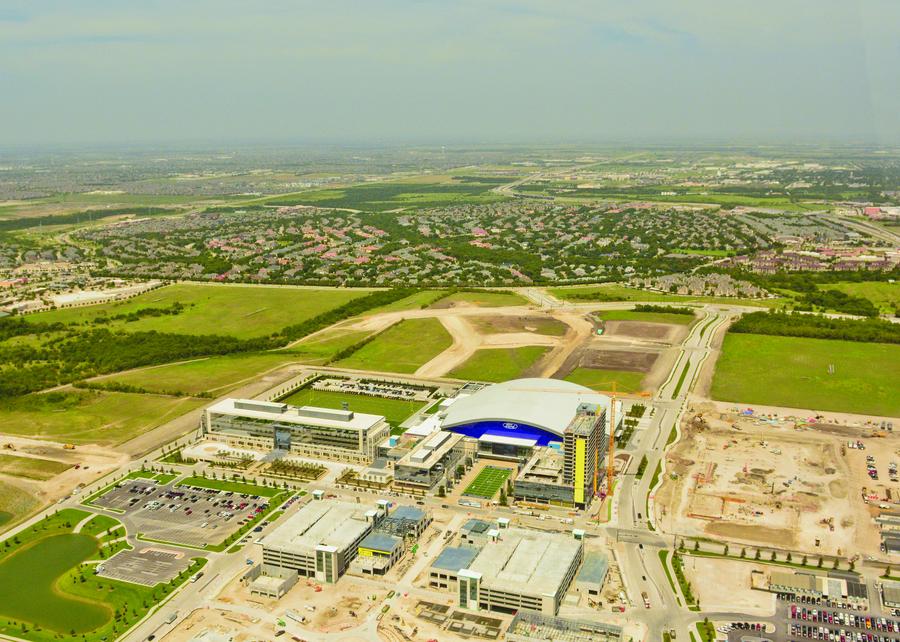 Frisco Station, construction aerials - Dallas Business Journal