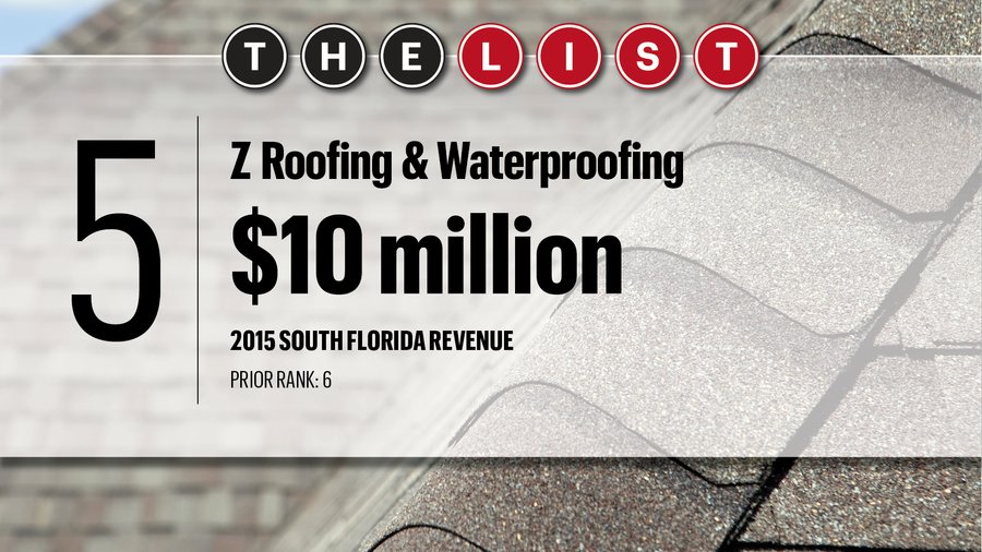 The List: Roofing Contractors - South Florida Business Journal
