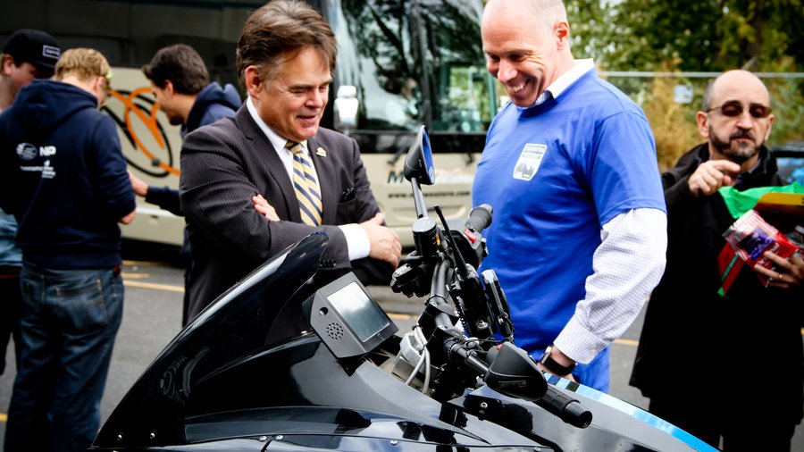 First touring EV motorcycle hits Portland (Photos) - Portland Business ...