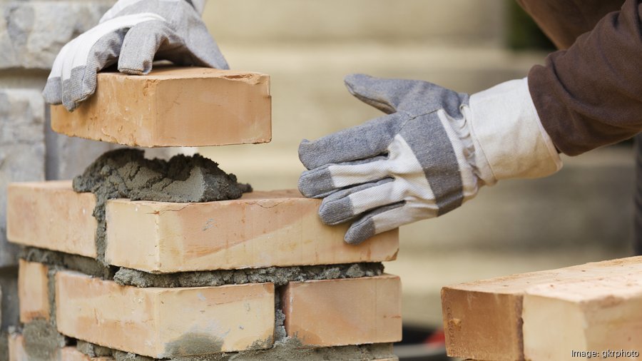 Bricklaying brick wall