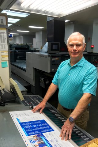 Jim Paulsen and his wife, Judy, started Paulsen Printing 38 years ago ...