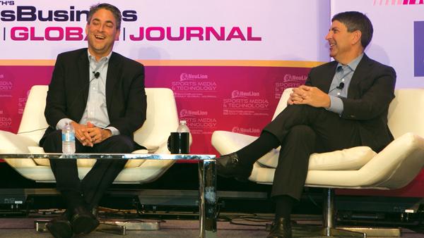 Dan Shell of IMG College, Jeff Shell of Universal Filmed Entertainment ...