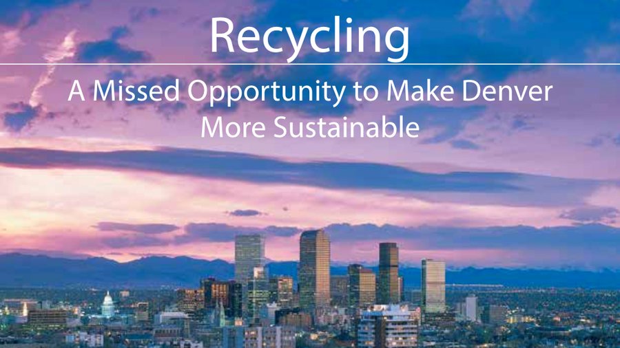 Report trashes Denver's recycling record - Denver Business Journal