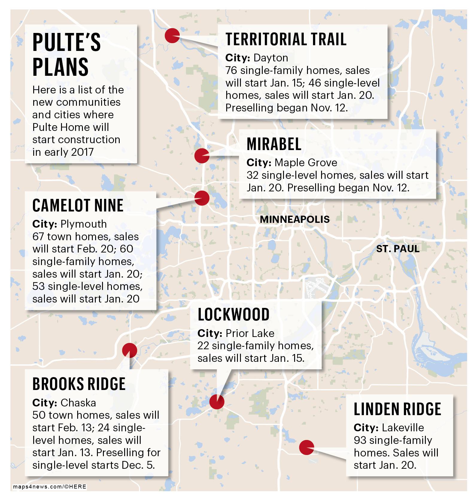 Pulte Homes aims to increase construction in Twin Cities next year ...