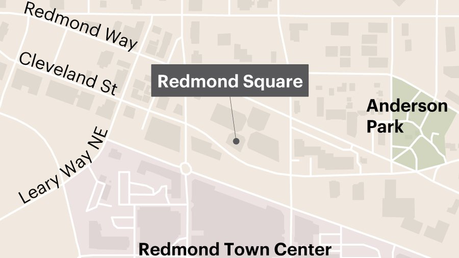 Current Redmond Town Center Map Redmond Town Center : Directory, And