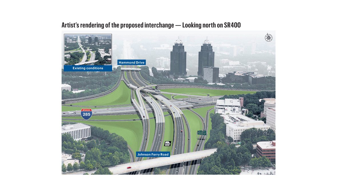 Businesses plot strategy to cope with Georgia 400/I-285 work - Atlanta ...