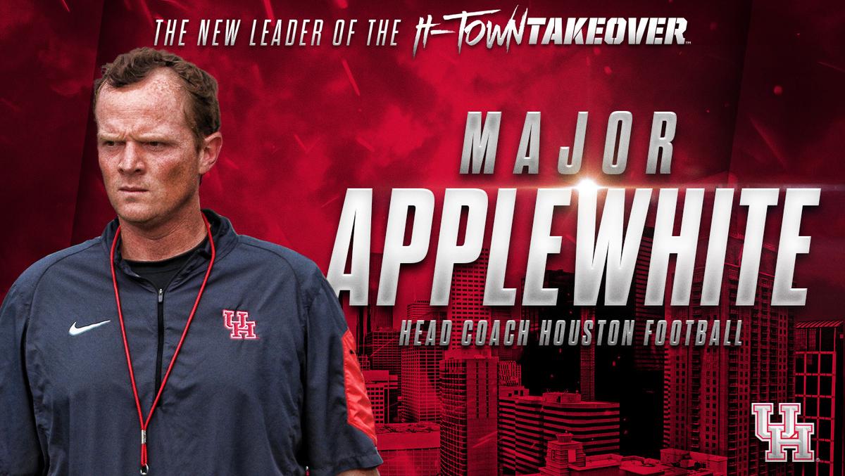 University of Houston reveals Major Applewhite's football coach ...