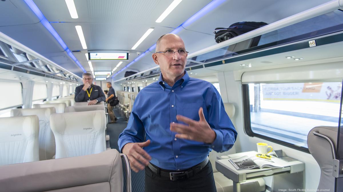 New Brightline train arrives in South Florida - South Florida Business ...