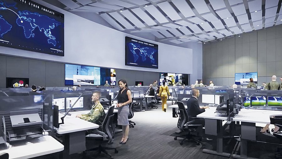 A rendering of the future Army Cyber Command Complex at Fort Gordon, Ga ...