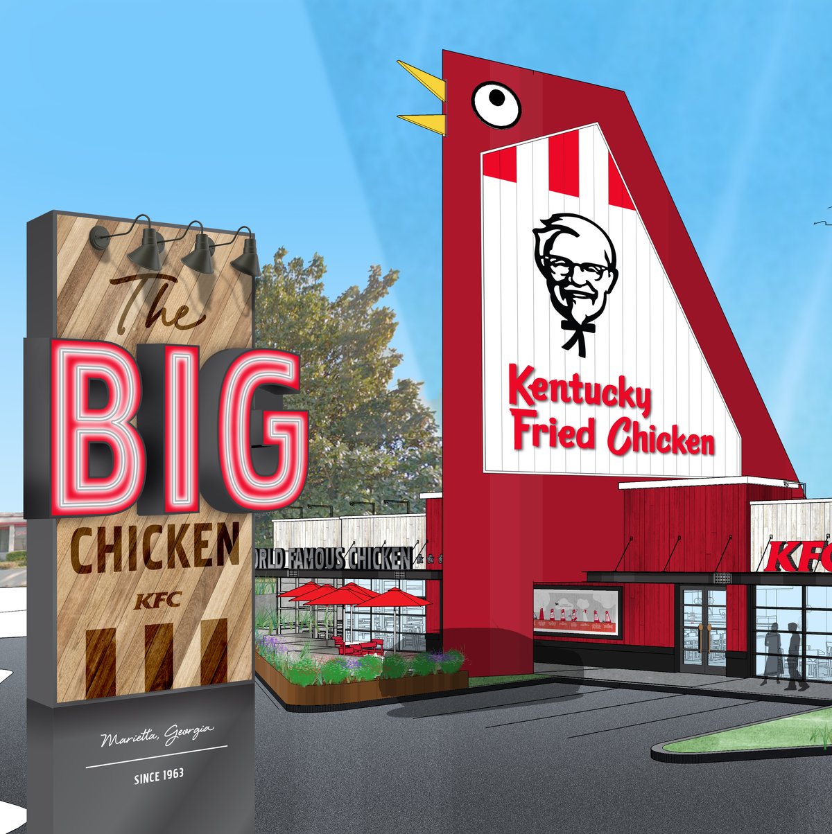 The Big Chicken Atlanta Big Chicken Atlas Obscura