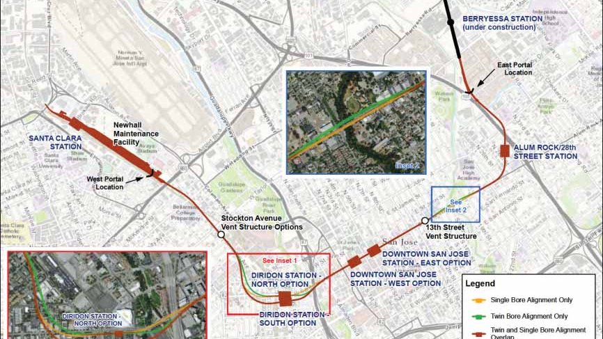 San Jose's BART tunnel has a problem. How can riders cross Santa Clara ...
