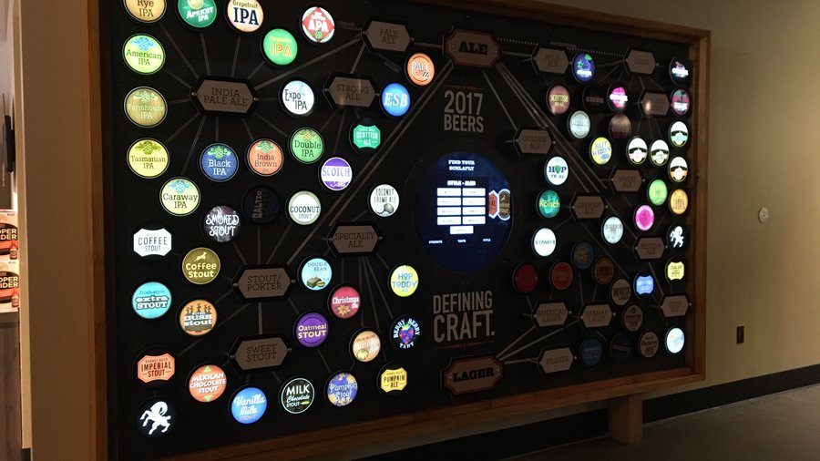 This interactive wall can help you find your next favorite beer - St ...