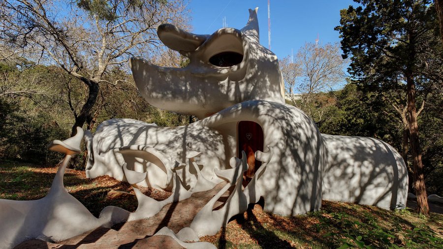 Look inside Austin's curvaceous, foam-built BloomHouse with artsy look ...