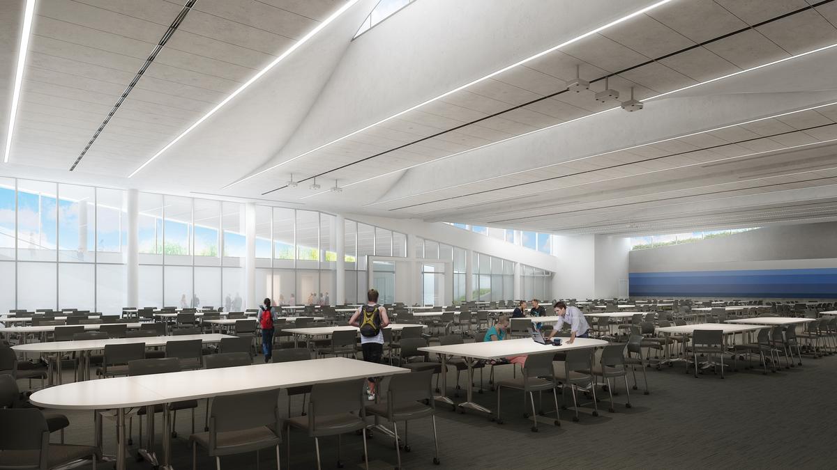 KU Med lecture hall: lots of outlets, football microphone - Kansas City ...