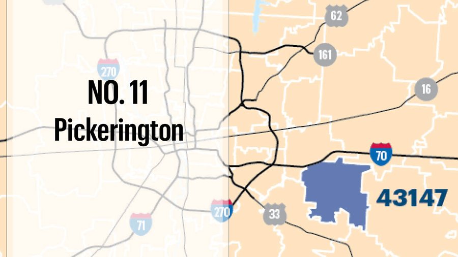 Central Ohio Zip Code Map