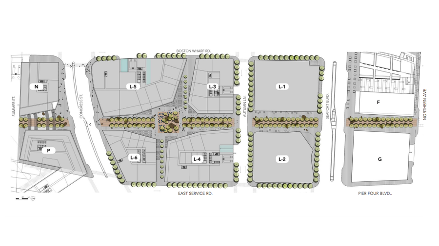 12 Seaport Square plan view of harbor way