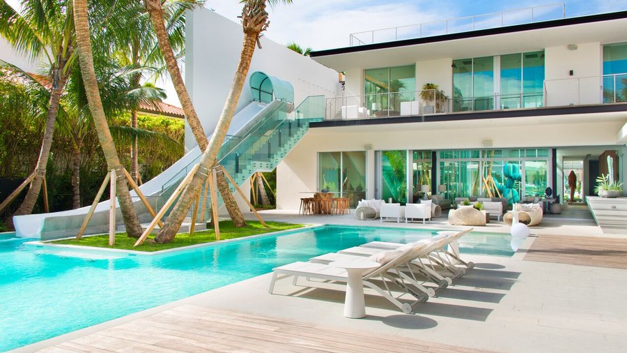 Miami Beach mansion photos: Barry Brodsky of Brodson Construction and ...