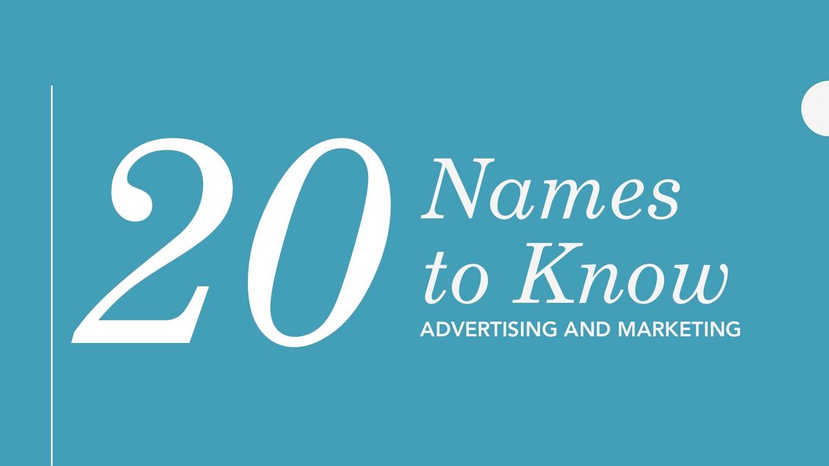 20 Names to Know: Advertising and Marketing - Phoenix Business Journal