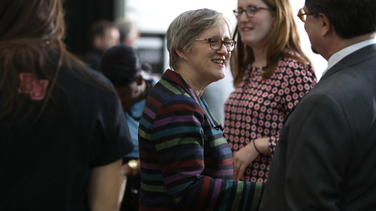 Bellarmine University's new president Susan Donovan makes her first ...