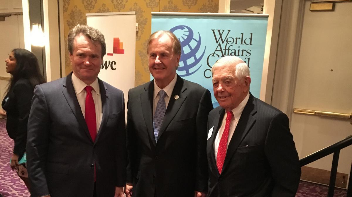 N.C. Congressman Robert Pittenger thanks Brian Moynihan for Bank of ...