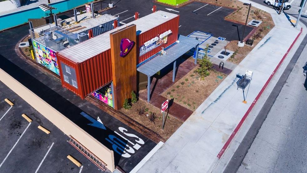 First container-based Taco Bell restaurant opens at South Gate (PHOTOS ...