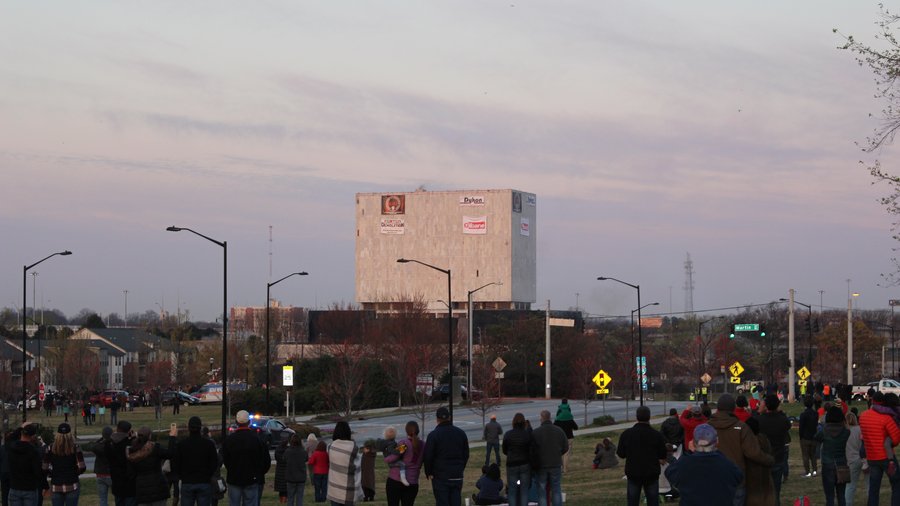 Georgia Archives building imploded - Atlanta Business Chronicle