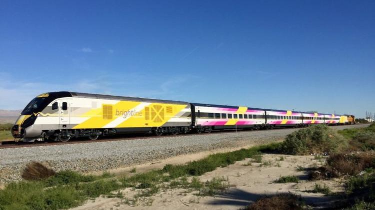 New Brightline train arrives in South Florida - South Florida Business ...