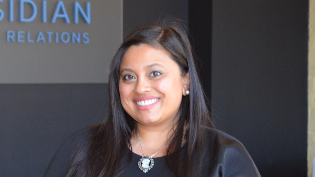 Christina Babu, account executive at Obsidian Public Relations in ...
