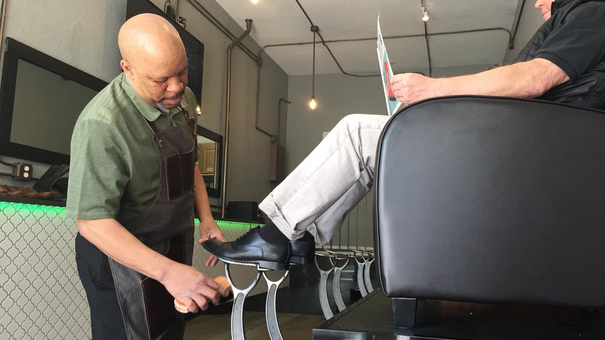 40-year veteran Denver shoeshiner opens standalone shop; here's a look ...