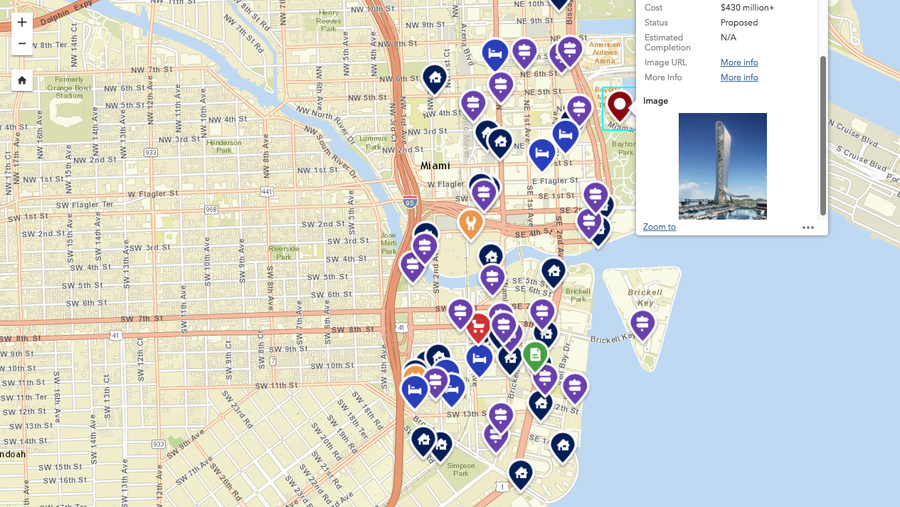 Downtown Miami Map