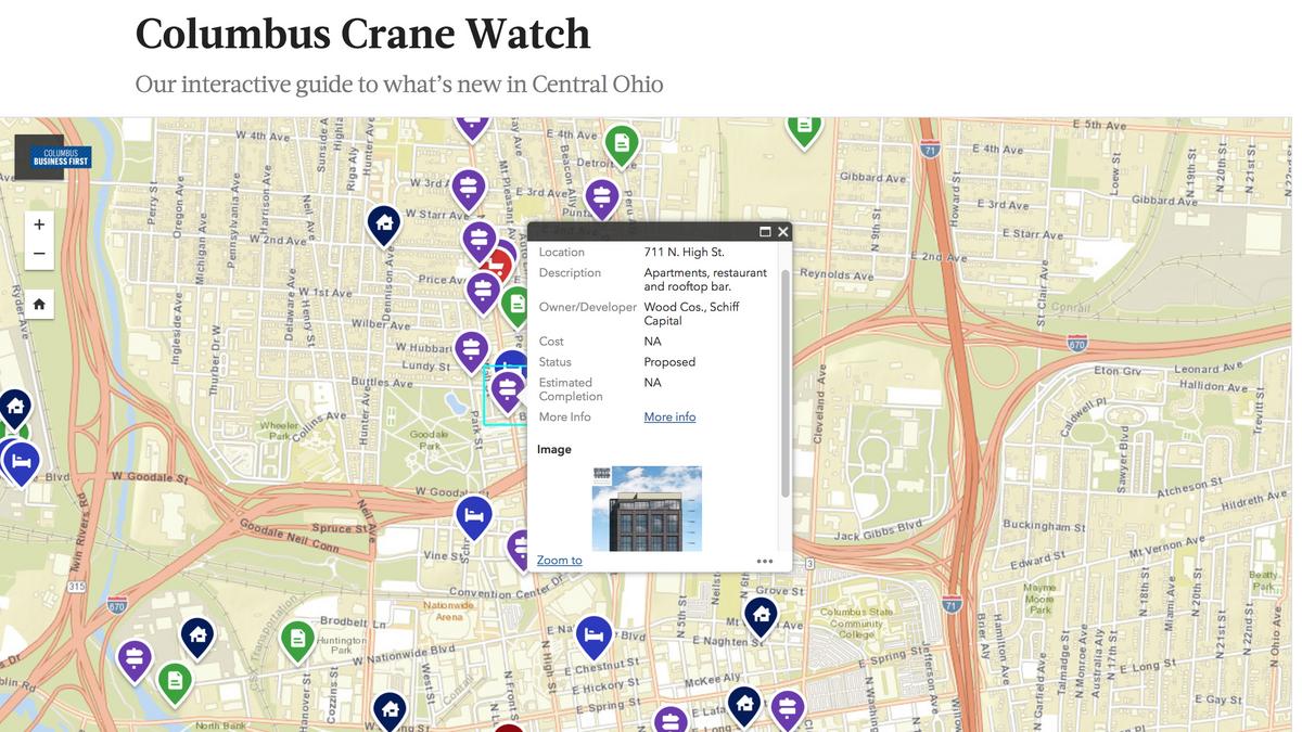 Columbus Crane Watch improved with better mapping from Esri - Columbus ...