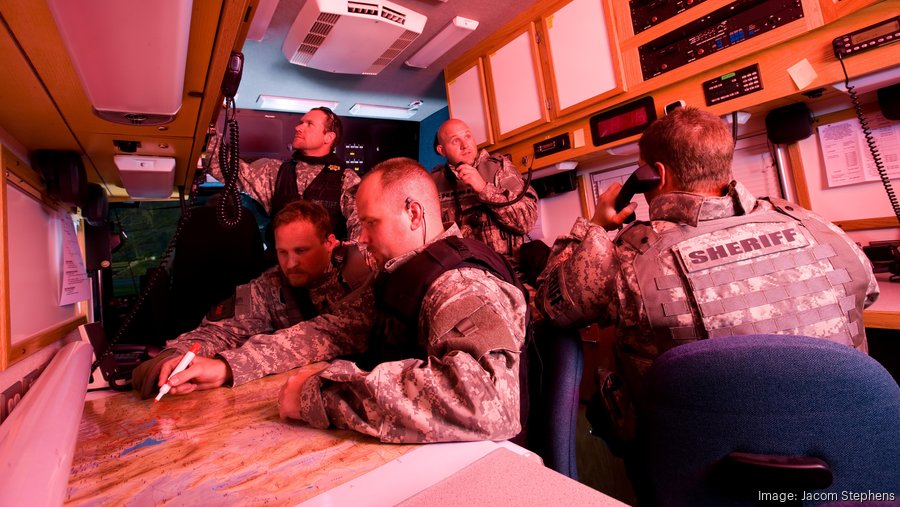 SWAT Team Inside Command Vehicle