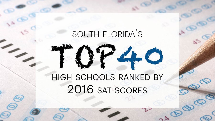 South Florida high schools ranked by SAT scores (Slideshow) - South ...