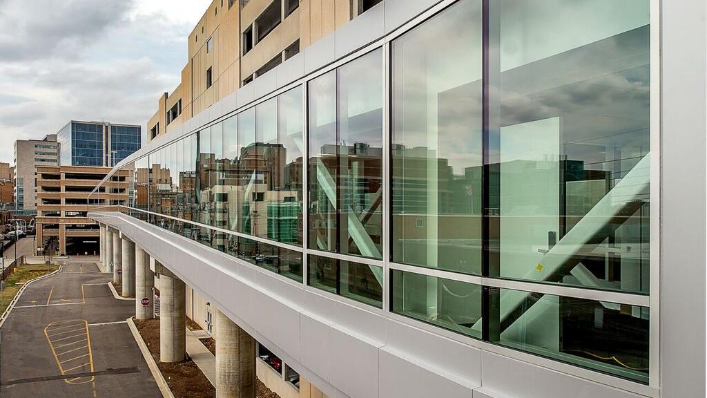 Pedestrian skywalk completed on BJC campus - St. Louis Business Journal