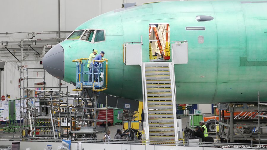 Military brass visit Everett to inspect Boeing KC-46 line after big ...