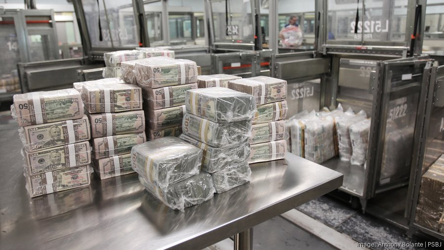 Inside Bank Vault Cash