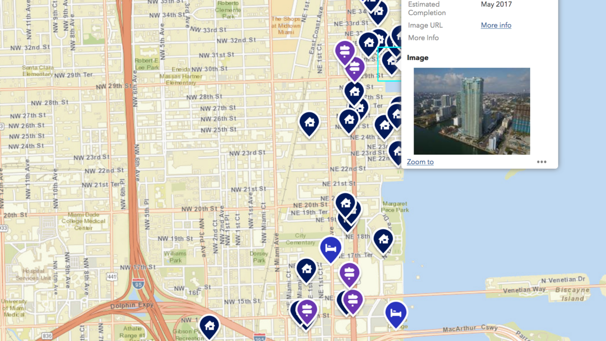 Crane Watch development map Miami Edgewater - South Florida Business ...