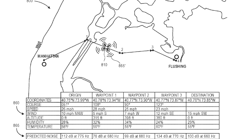 Amazon files patent to predict delivery drone noise